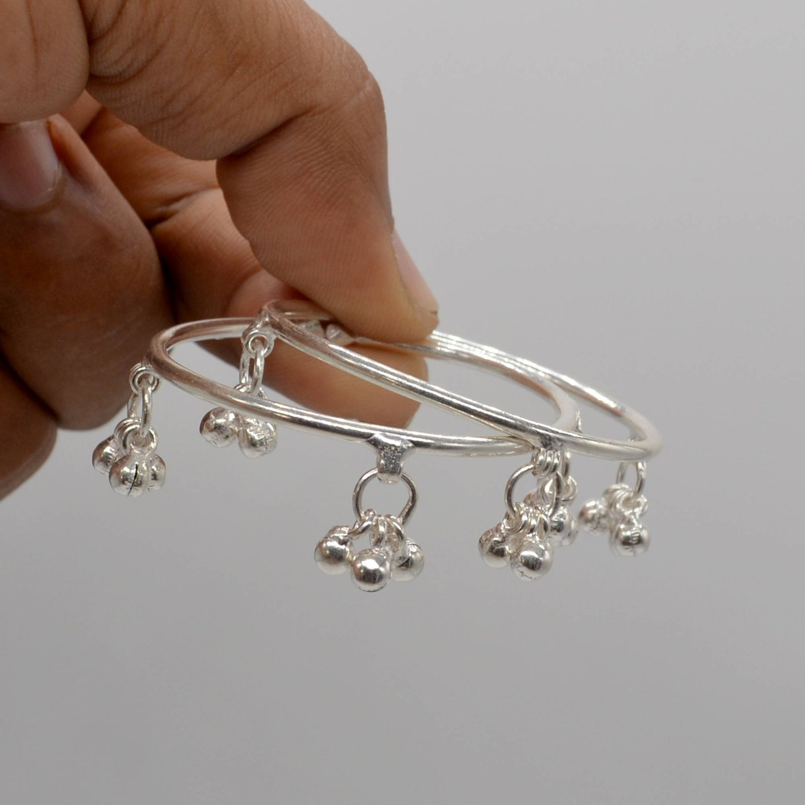 Birthday Baby Gift Silver Baby Anklet Amazing Noisy | Etsy