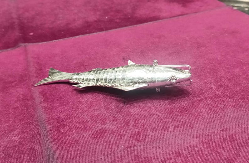 Buy 925 Silver Lord Vishnu Fish Idol, Handmade Matsya Pooja Sculpture ...