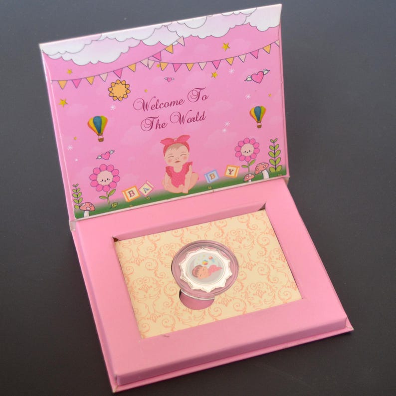999 Pure Silver Baby Coin Set: Newborn Keepsake Gift Box - Etsy