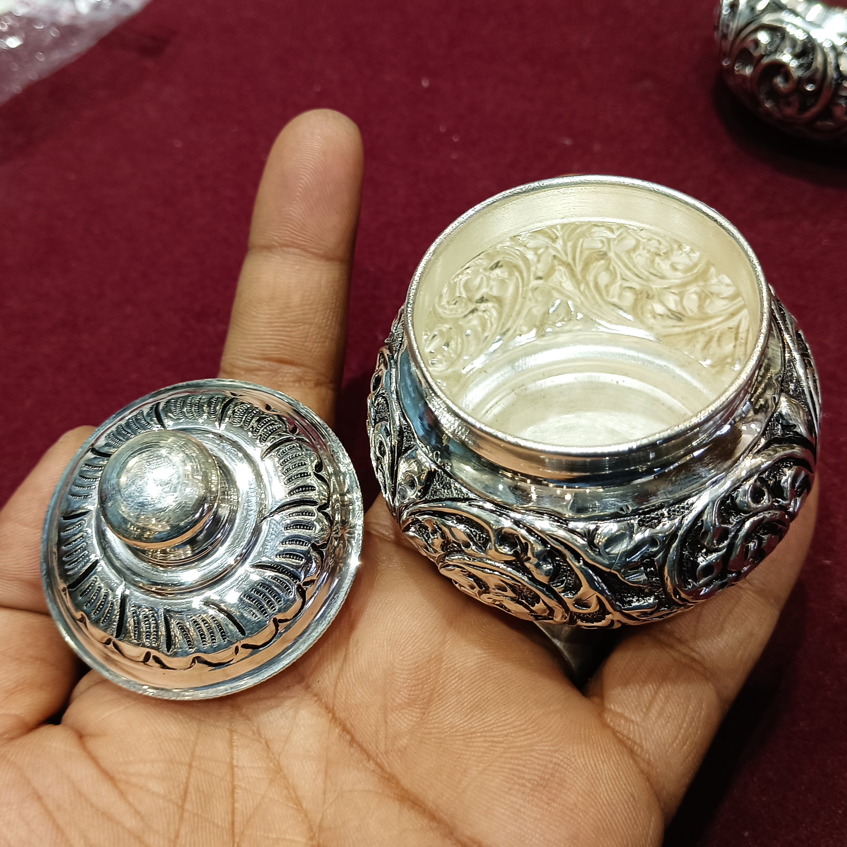 Indian Royal Traditional Pure Silver Elaichi Supari Box Pure | Etsy