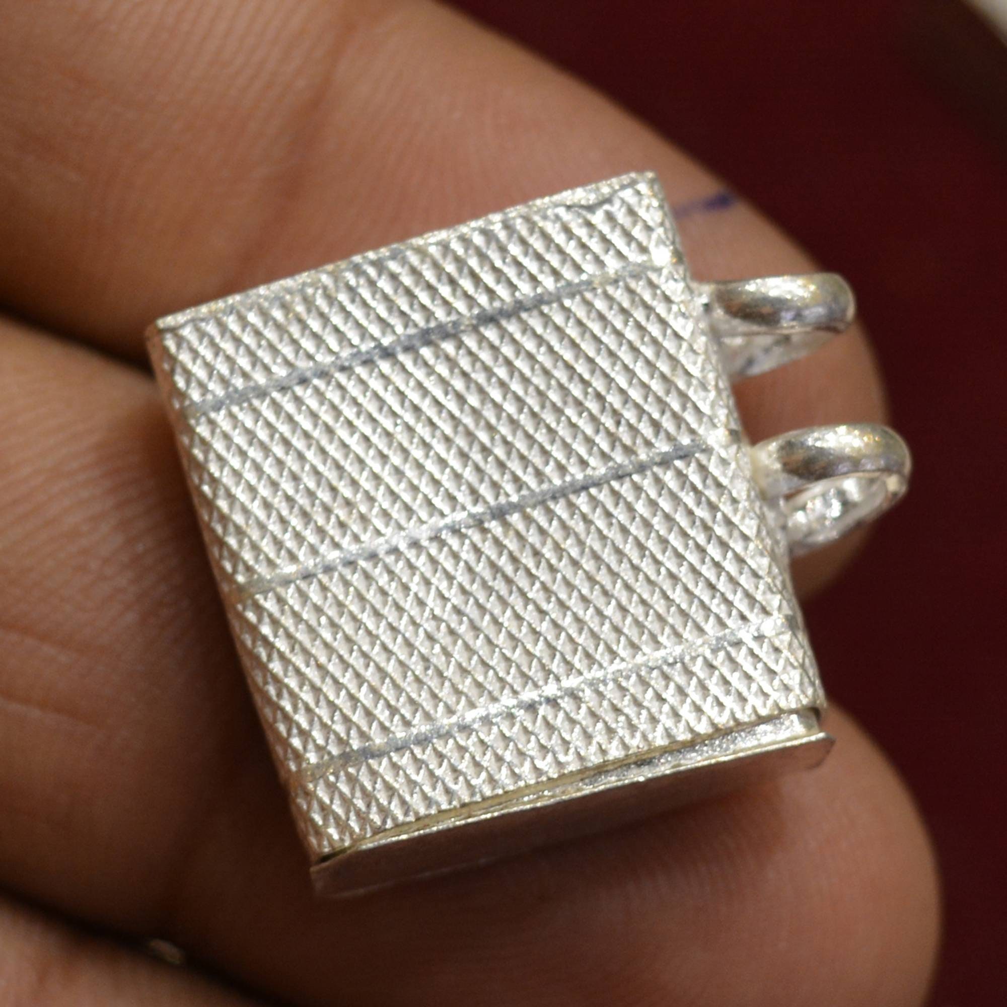 Silver Taweez With Black Thread India Kavach Antique Taweez | Etsy