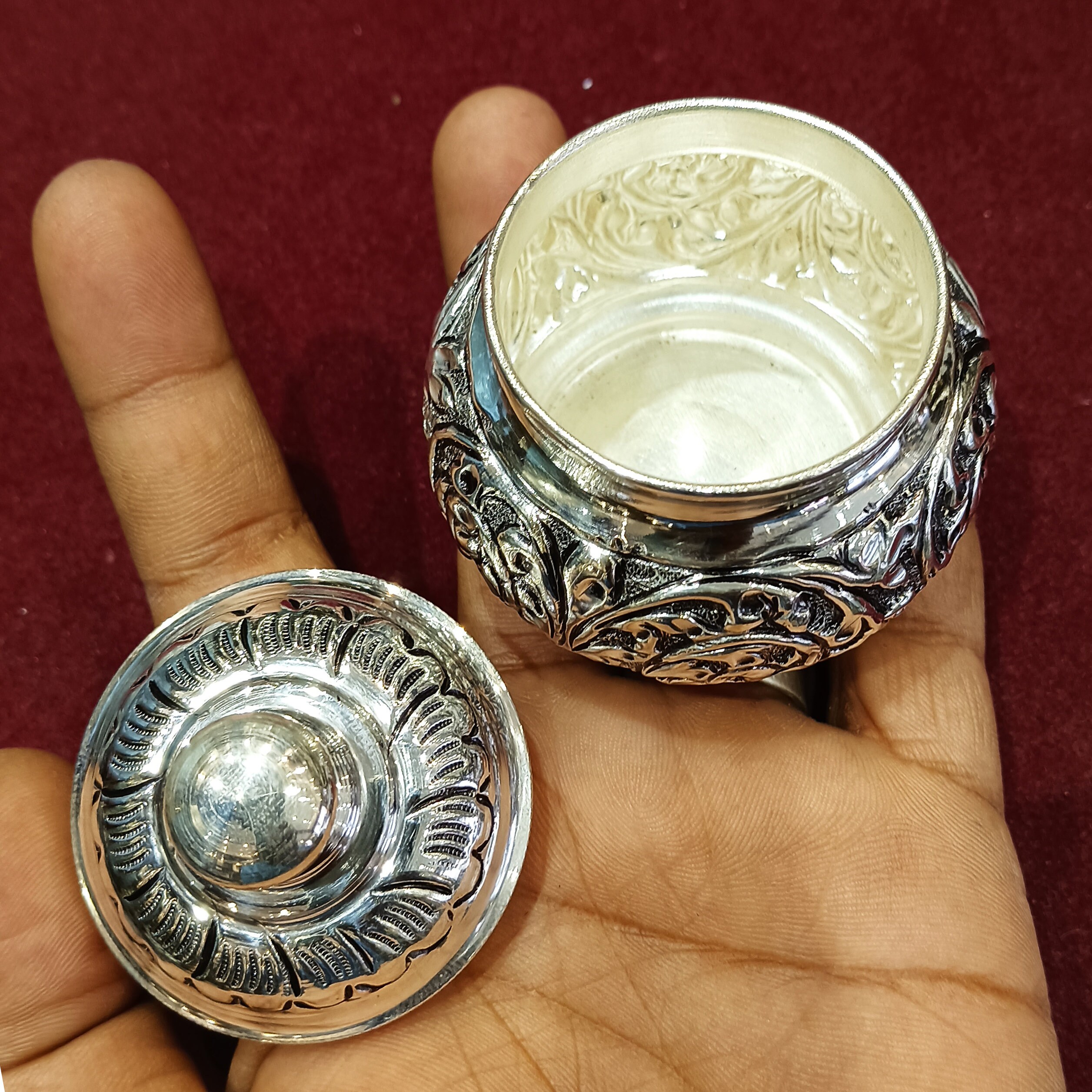 Indian Royal Traditional Pure Silver Elaichi Supari Box Pure | Etsy
