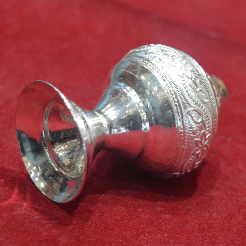 925 Sterling Silver Agarbatti Stand: Shanku Design Pooja Item - Etsy UK
