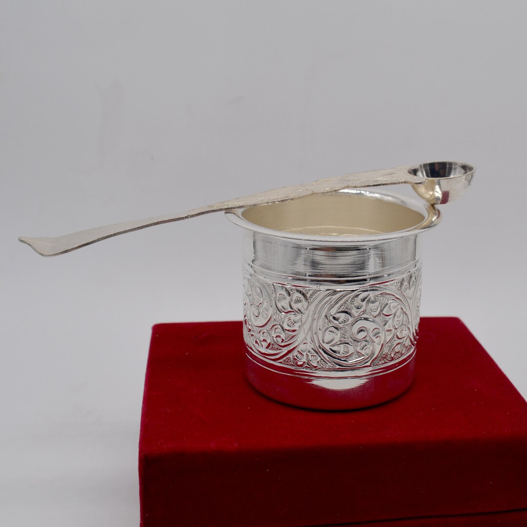 Pure Silver Panch Patra, Buy Online Silver Pancha-patra/ Panchamrit at ...