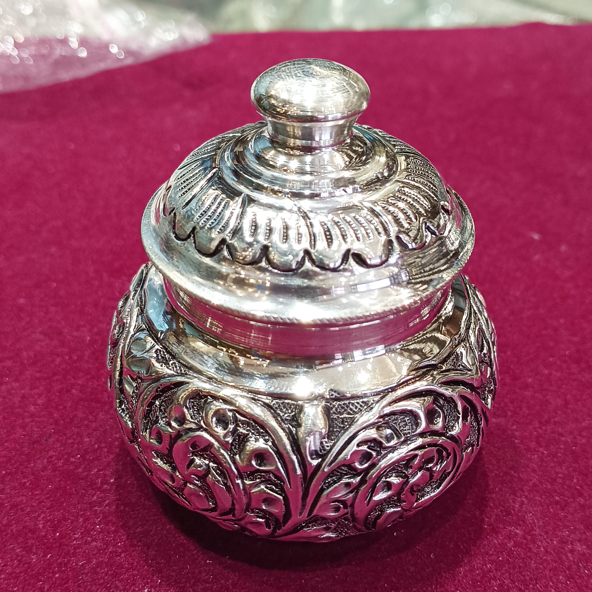 Indian Royal Traditional Pure Silver Elaichi Supari Box Pure | Etsy