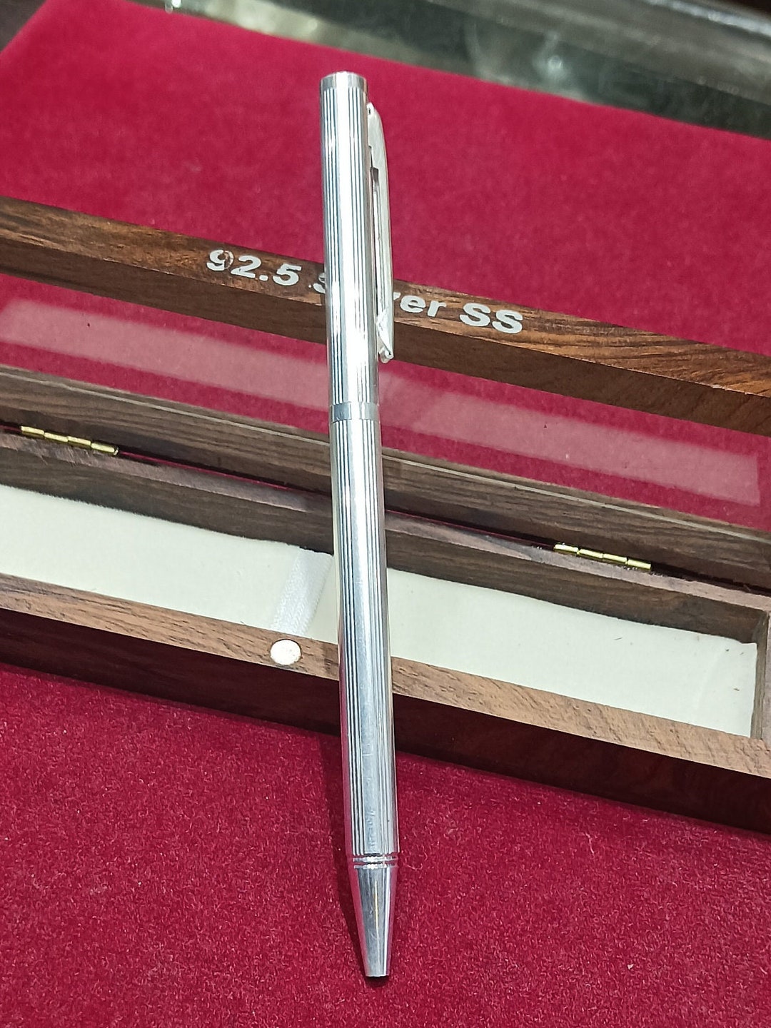 Silver 925 Ballpoint Pen Handmade, Precious Ballpoint Pen, Silver ...