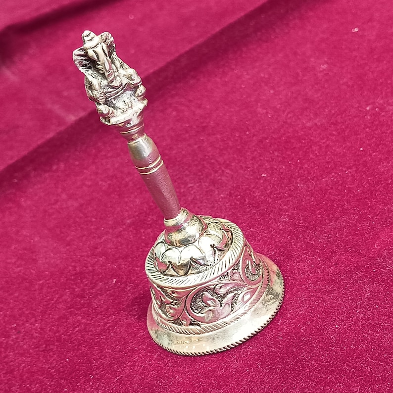 Sterling Silver Bell Hanuman/ganesh Ji Pooja Bell/ghanti at | Etsy