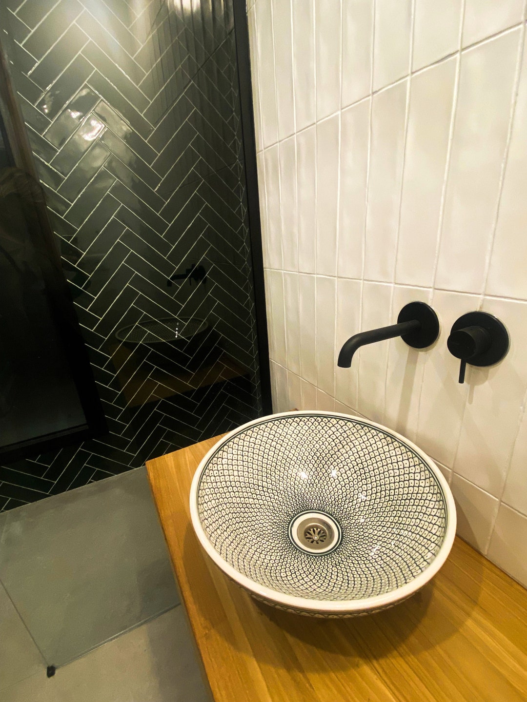 Handcrafted Dazzling Spectrum Ceramic Sink Hand-painted - Etsy