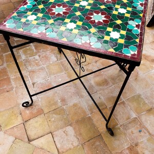 Moroccan mosaic table Moorish Mosaic Table Mosaic square | Etsy