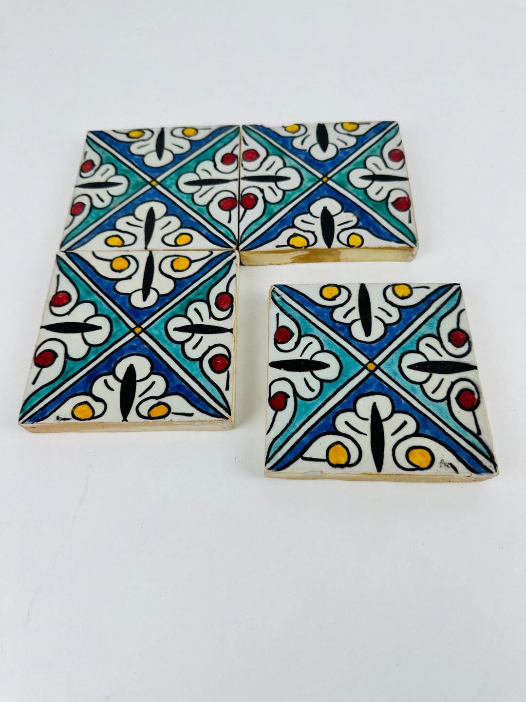 Marrakech Handcrafted Moroccan Tiles 10x10 Cm Ceramic Tiles - Etsy