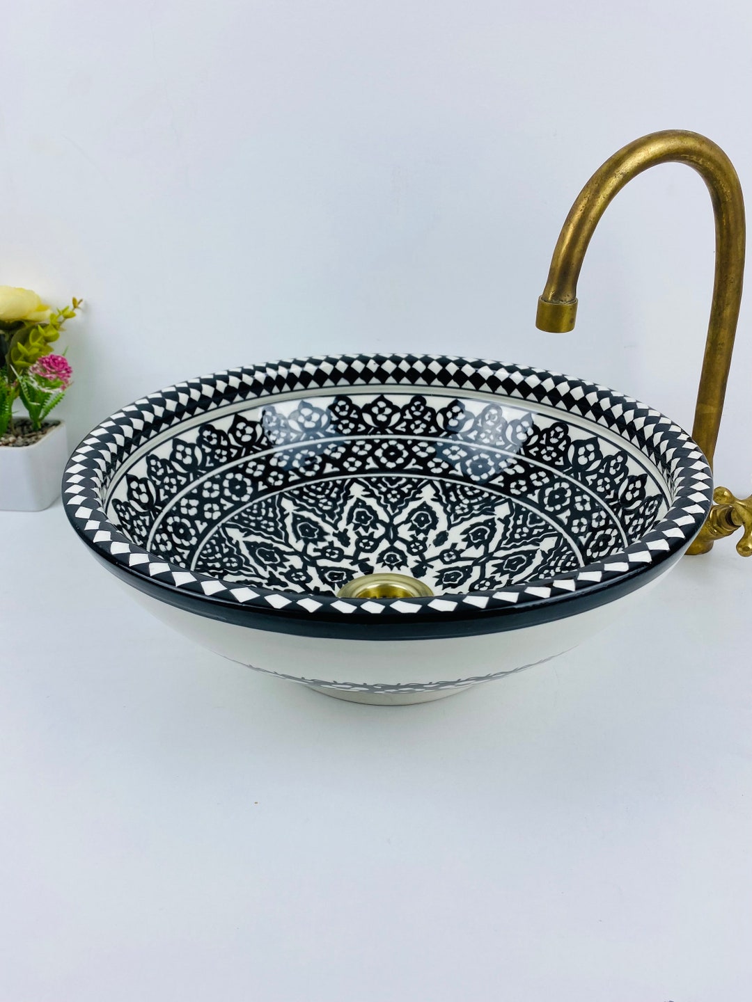 Modern Bathroom Basin Washbasin Made From Ceramic 100% Handmade ...