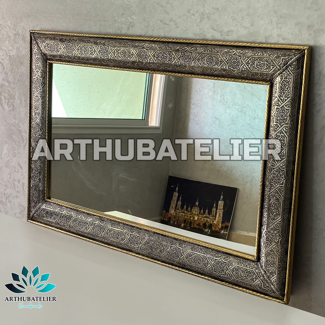 Moroccan Mirror Wall Mirror Large Mirror Silver and Gold - Etsy