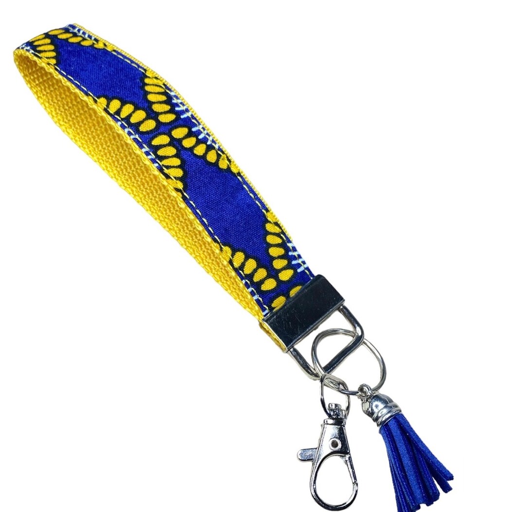 Key Organizer, Badge Holder, Fabric Key Fob, Wrist Strap, Fabric ...