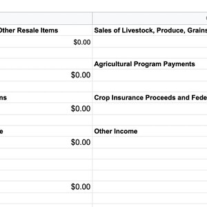 Farming Income Report Template - Etsy
