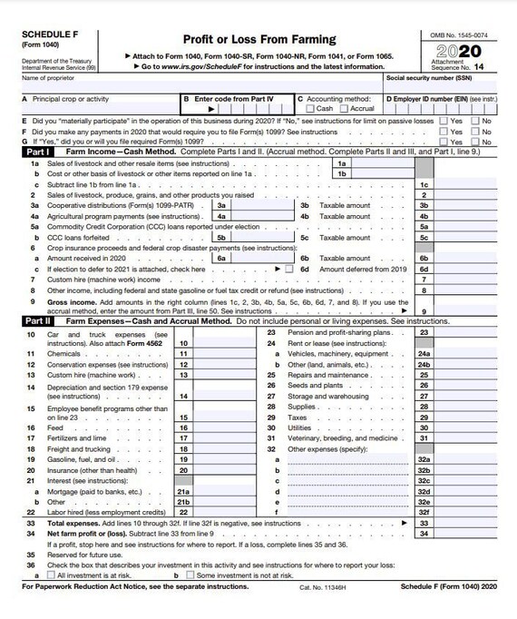 Farm Expense Worksheet