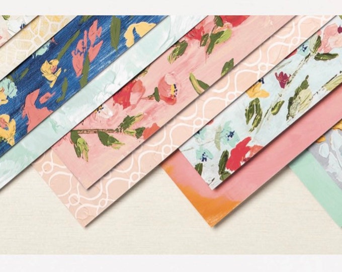6 Full Sheets - Fine Art Floral Designer Series Paper, 12” X 12”, by ...