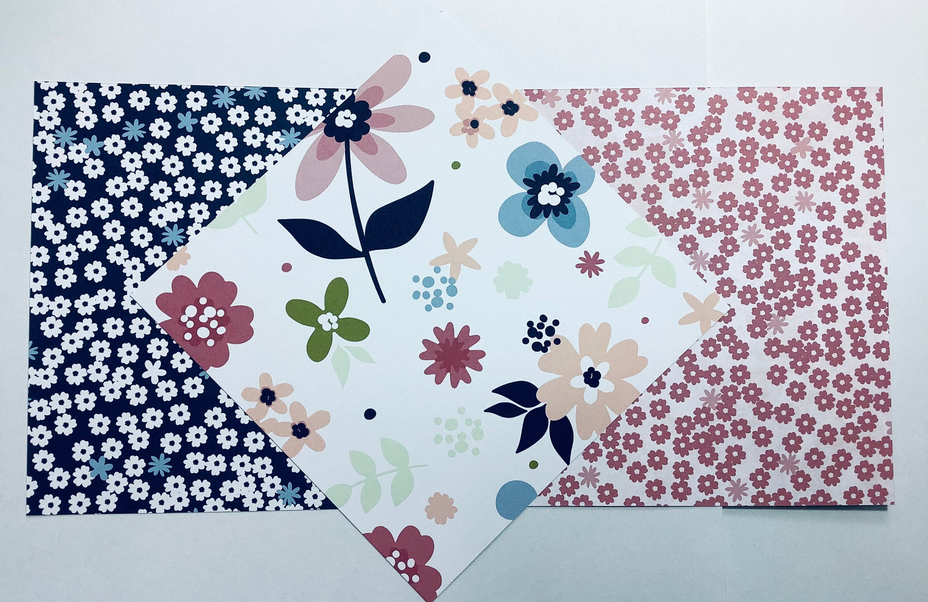 12 Sheets Paper Blooms Designer Series Paper Stack Cut 6 X - Etsy