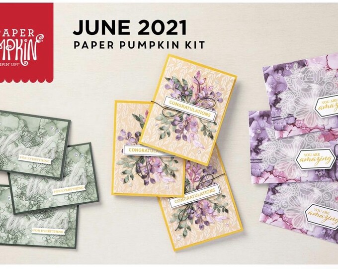 Expressions in Color ADD ON Paper Pumpkin Kit From Stampin Up, June ...