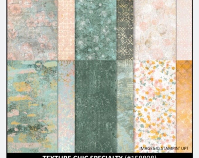 12 Sheets Texture Chic Designer Series Paper Stack, Cut 6 X 6, by ...