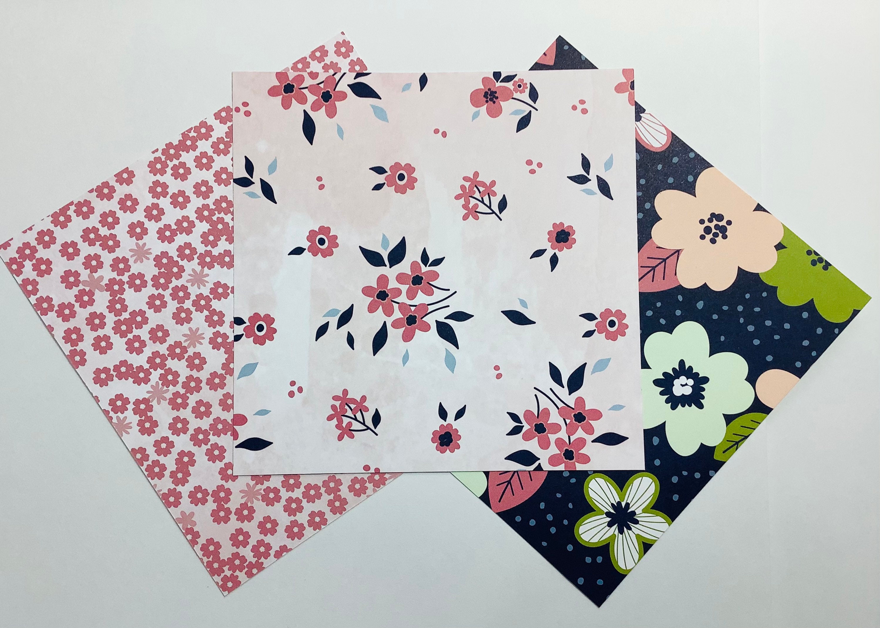 12 Sheets Paper Blooms Designer Series Paper Stack Cut 6 X - Etsy