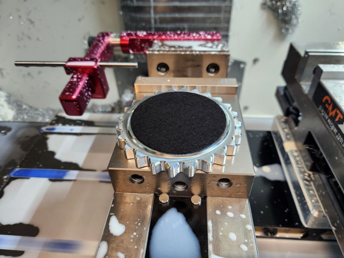 CNC Machined Aluminum Gear Coaster Fathers Day Gift Birthday Gift ...