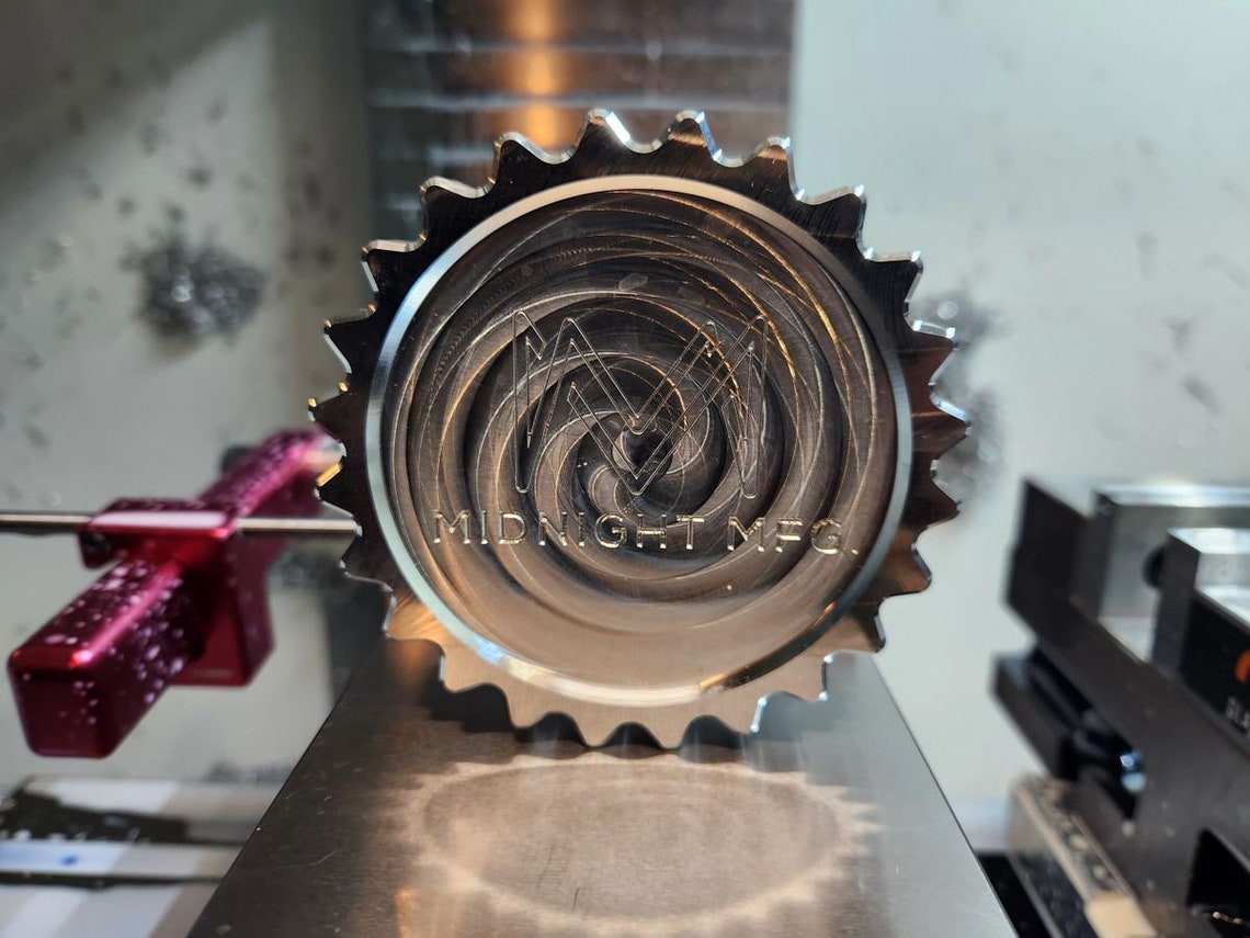 CNC Machined Aluminum Gear Coaster Fathers Day Gift Birthday Gift ...