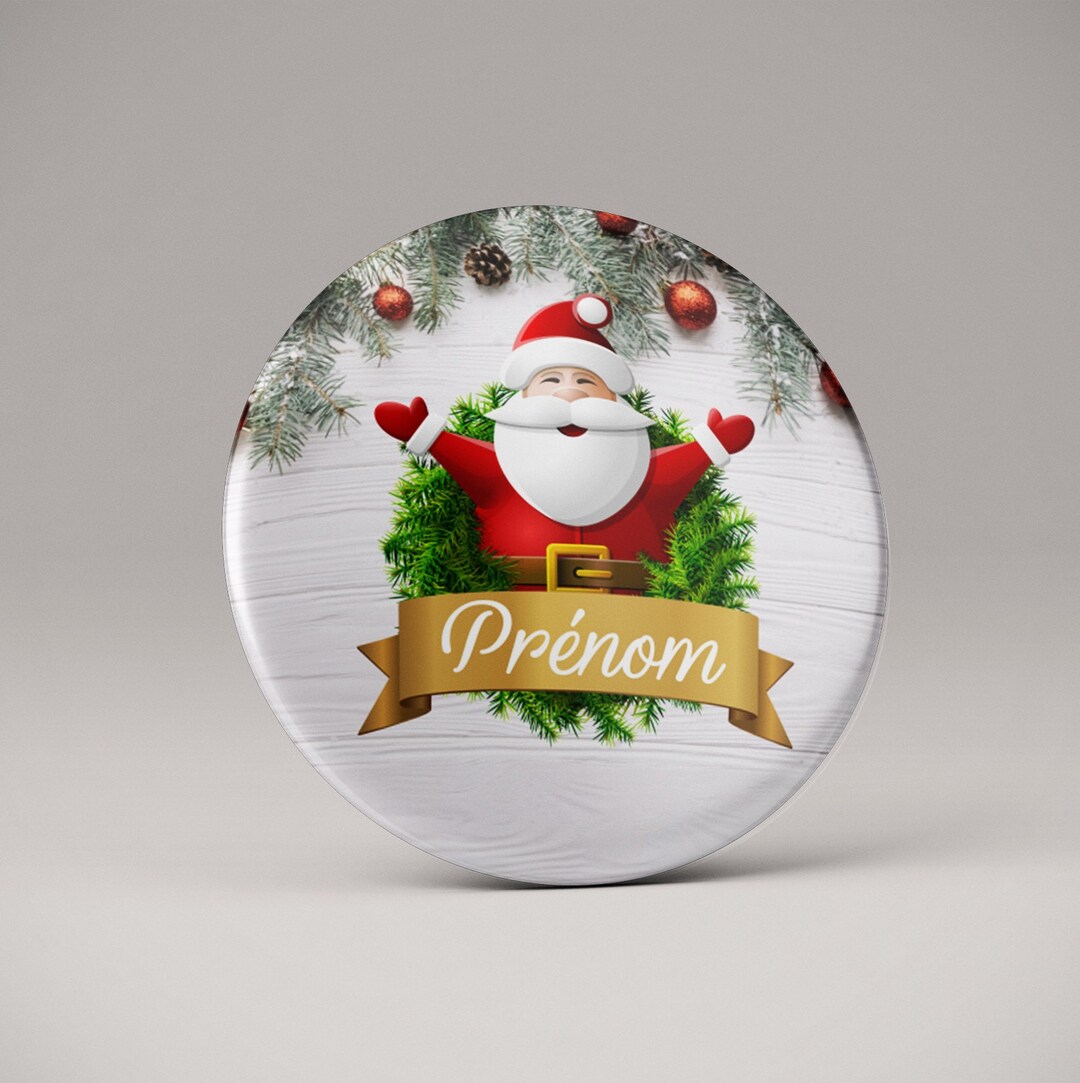 37mm Custom Christmas Badge - Etsy