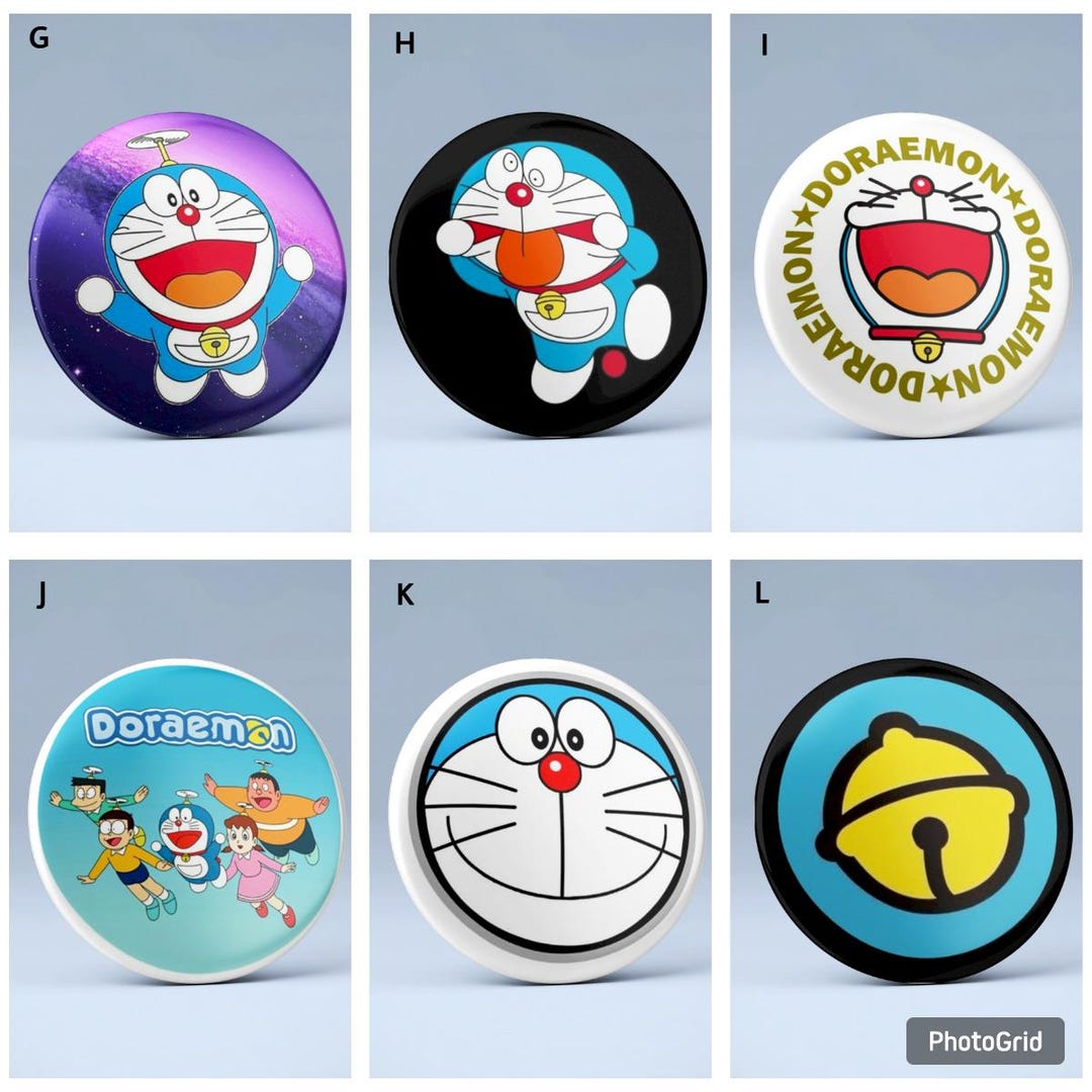 Doraemon Badge, Doraemon Goodies, Doraemon Pins - Etsy