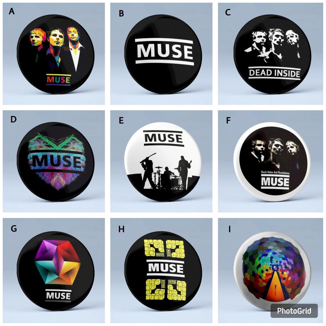 MUSE Badge 37mm 18 Different Models - Etsy UK