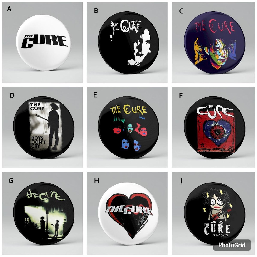 The Cure Badge, the Cure Goodies, the Cure Pins - Etsy