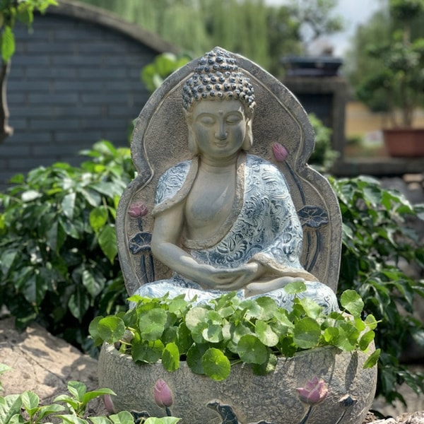 Large Buddha Statue Outdoor - Etsy