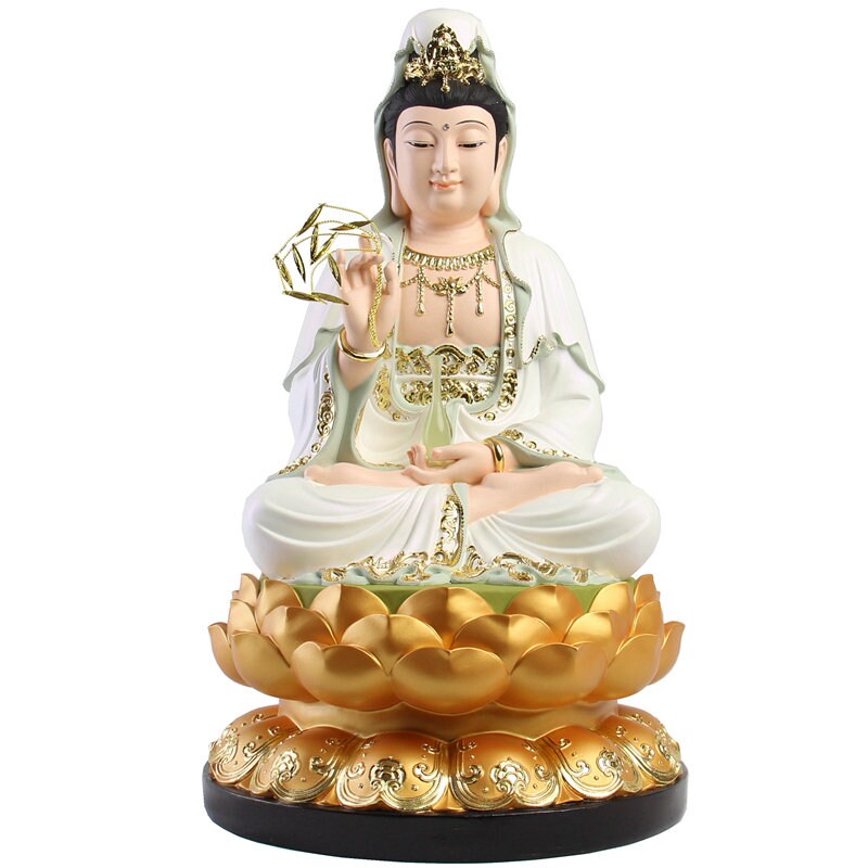 Handpainting Guan Yin Statue Goddess of Compassion - Etsy