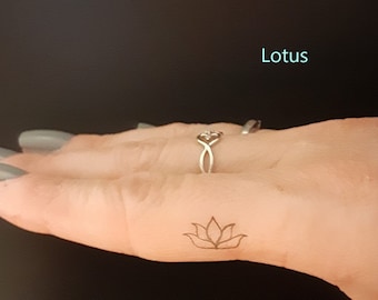 Small Lotus Tattoo | Etsy