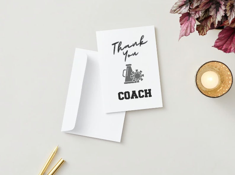 Cheerleading Coach Thank You Card - Etsy
