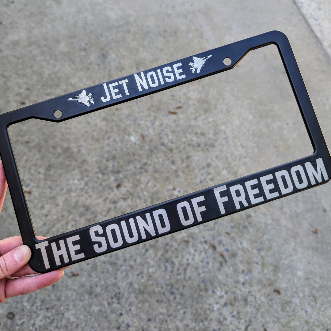 Aviation License Plate Frame Jet Noise Turboprops Strike Eagle Viper ...