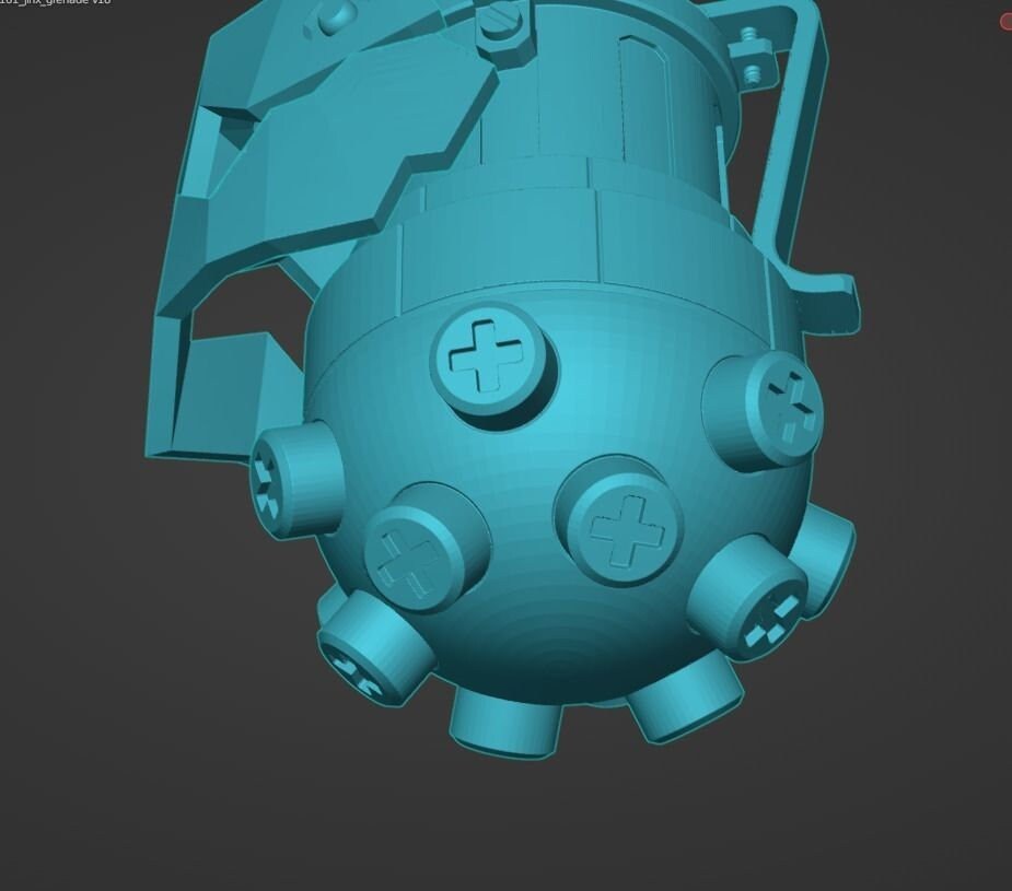 Jinx Hand Grenade Lol 3D Printable STL Pack - Etsy