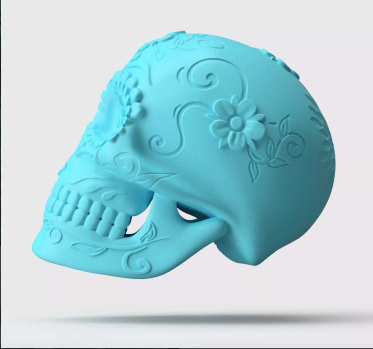 Mexican Sugar Skull 3D Model for 3D Printing - Etsy