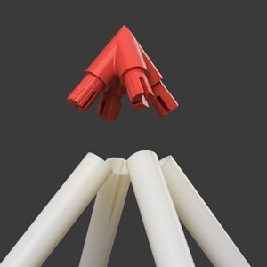 Giza Pyramid Corner Joints for PVC Pipes (3D Printable) - Etsy