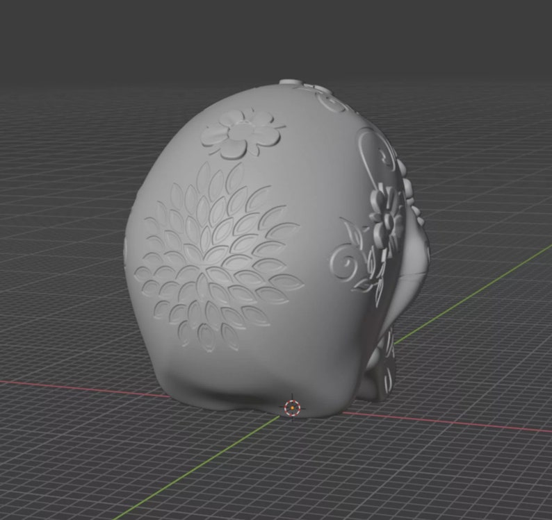 Mexican Sugar Skull 3D Model for 3D Printing - Etsy