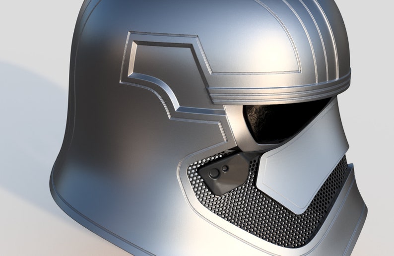 Phasma Stormtrooper Captain Real Size Helmet for 3D Printing - Etsy