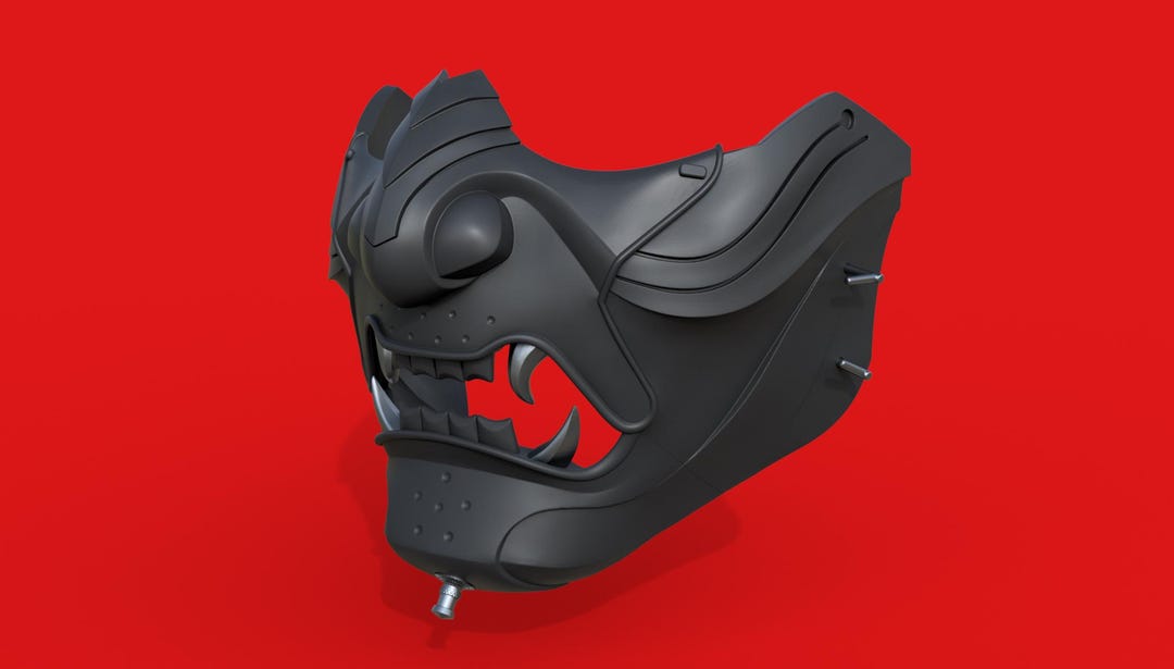 3D Printable Jin Sakai Oni Mask - Ghost of Tsushima Cosplay Prop - Etsy