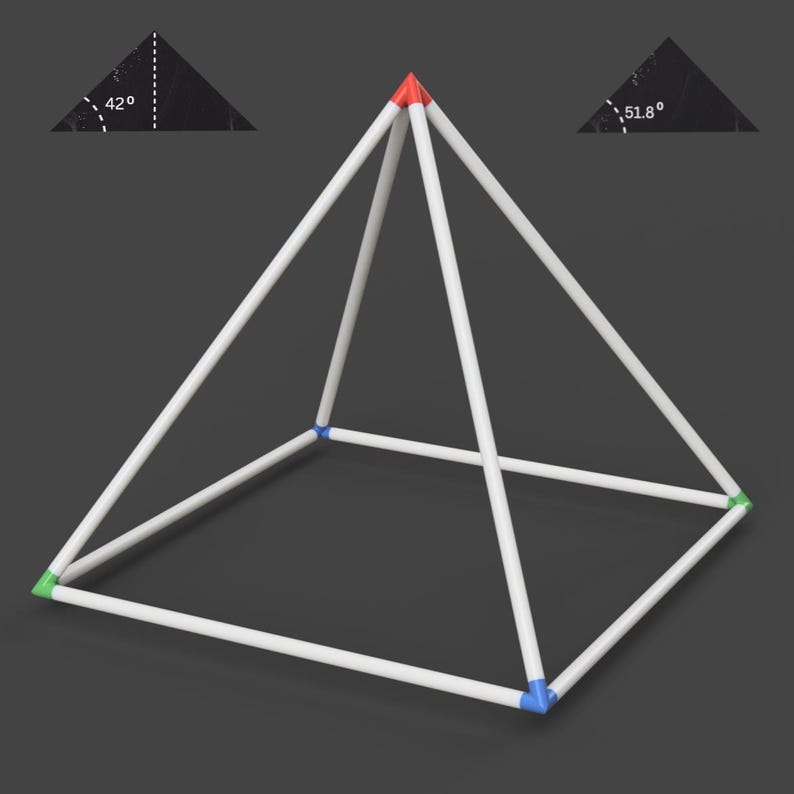 Giza Pyramid Corner Joints for PVC Pipes (3D Printable) - Etsy