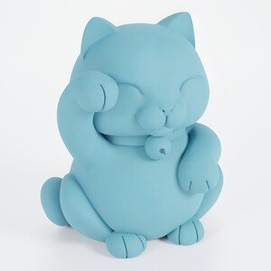 Maneki Neko Lucky Cat Charm 3D Print Model - Etsy