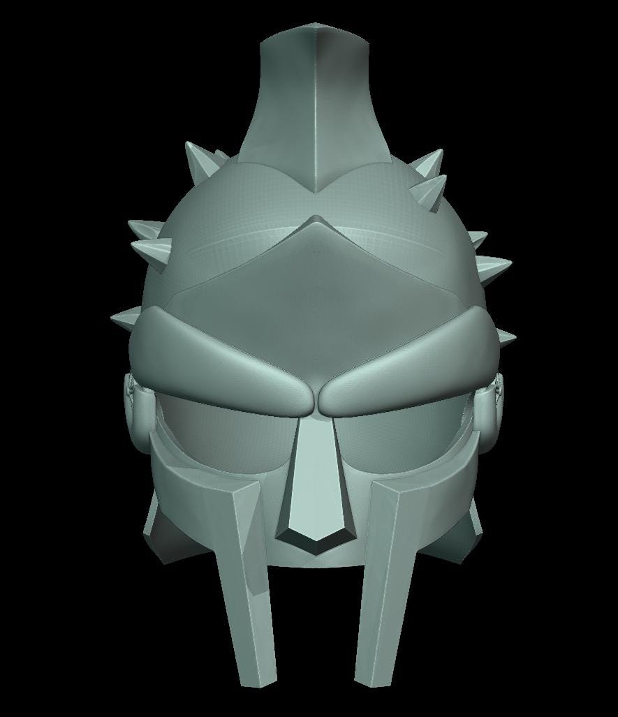 Maximus Russell Crowe Gladiator Helmet 3D Model Printable STL - Etsy