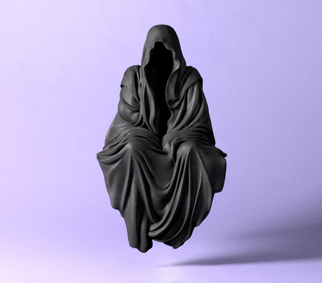 Sitting Ghost Lurking Spectre STL File - Etsy