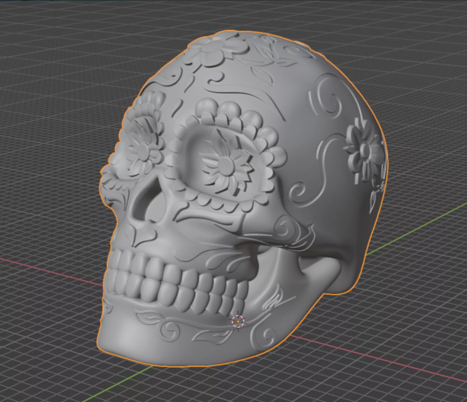Mexican Sugar Skull 3D Model for 3D Printing - Etsy