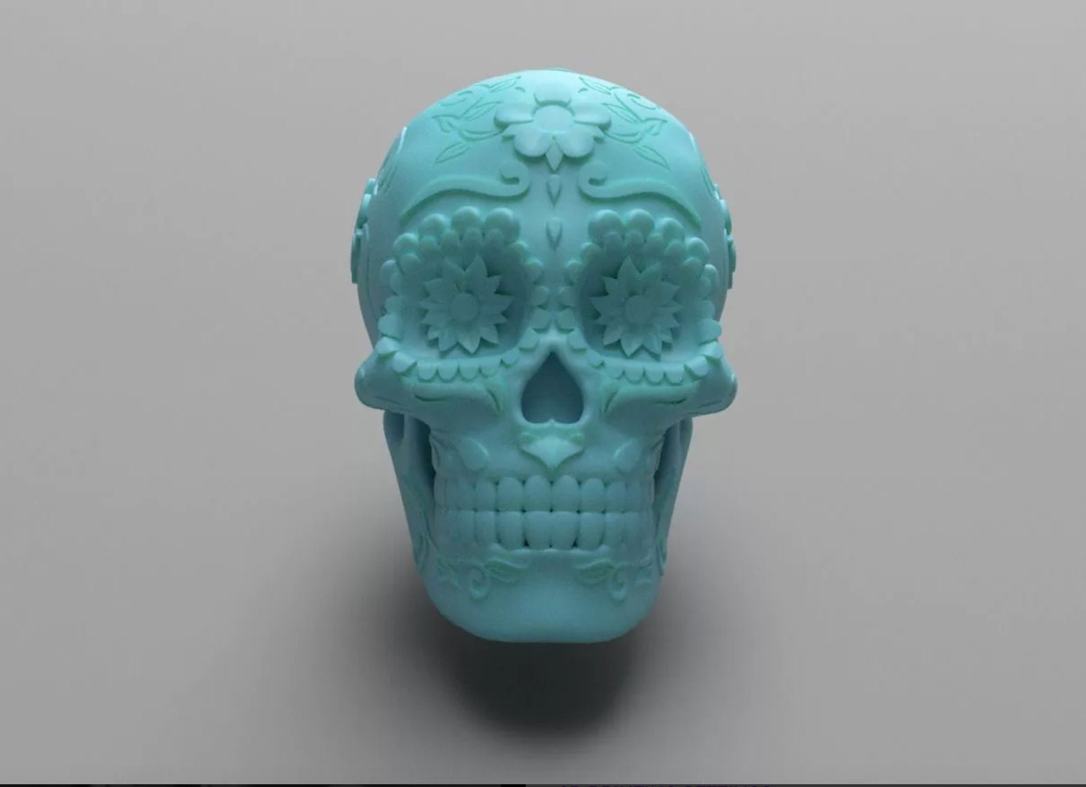 Mexican Sugar Skull 3D Model for 3D Printing - Etsy