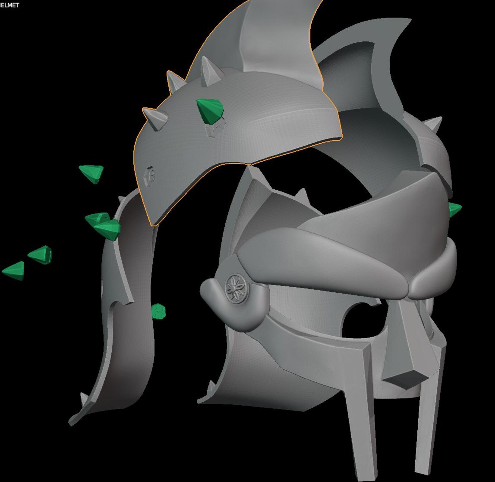 Maximus Russell Crowe Gladiator Helmet 3D Model Printable STL - Etsy