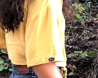 Yellow Button Up | Etsy