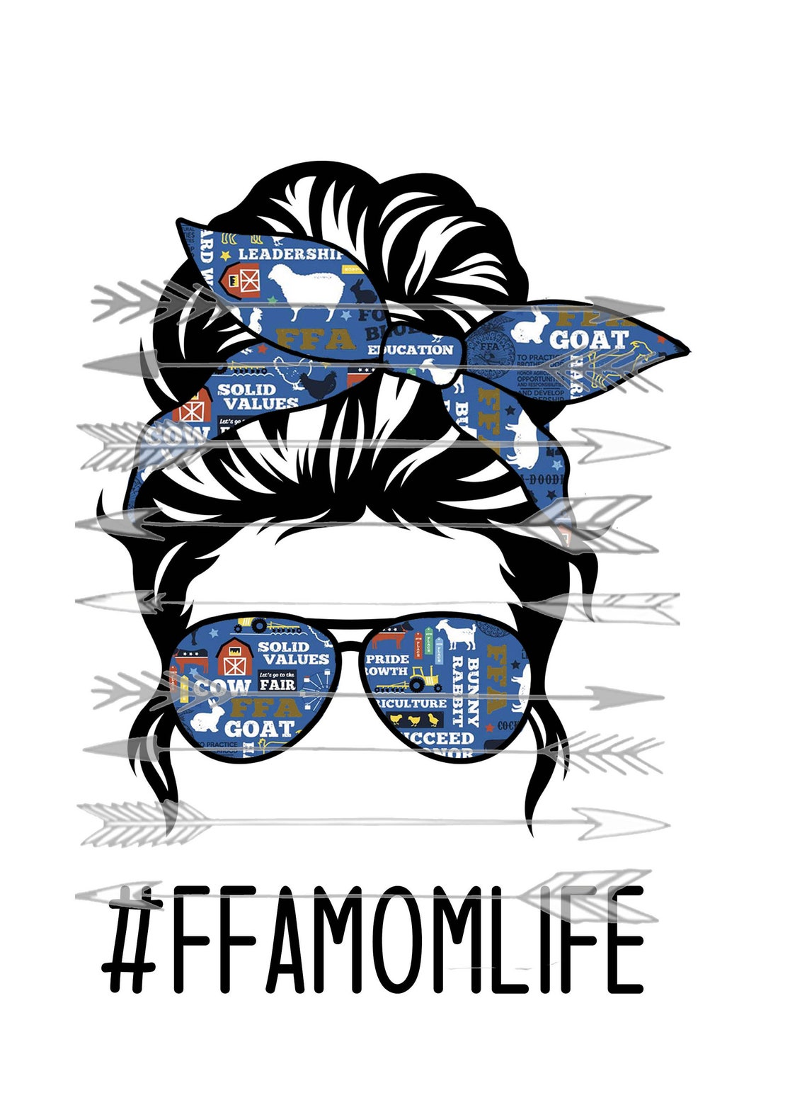 FFA Mom Life Digital Download Sublimation Image | Etsy